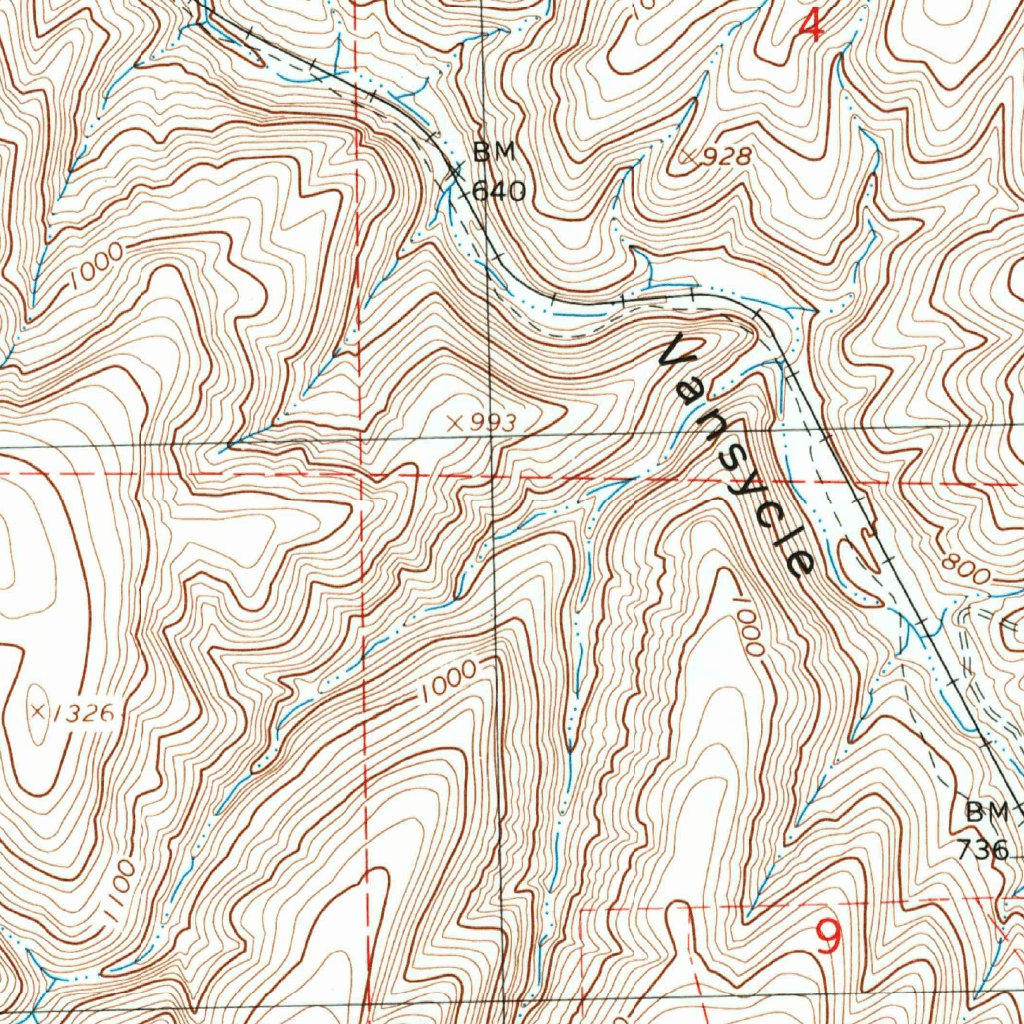 Zangar Junction, WA-OR (1991, 24000-Scale) Map by United States ...
