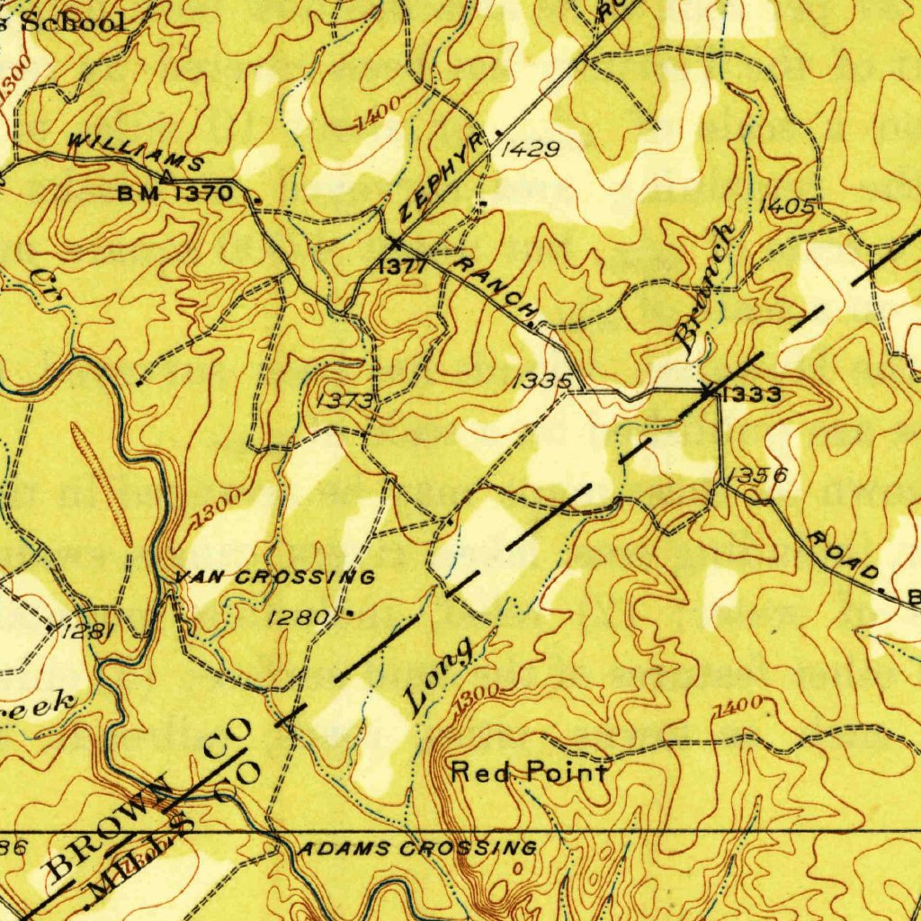 Zephyr, TX (1928, 62500-Scale) Map by United States Geological Survey ...