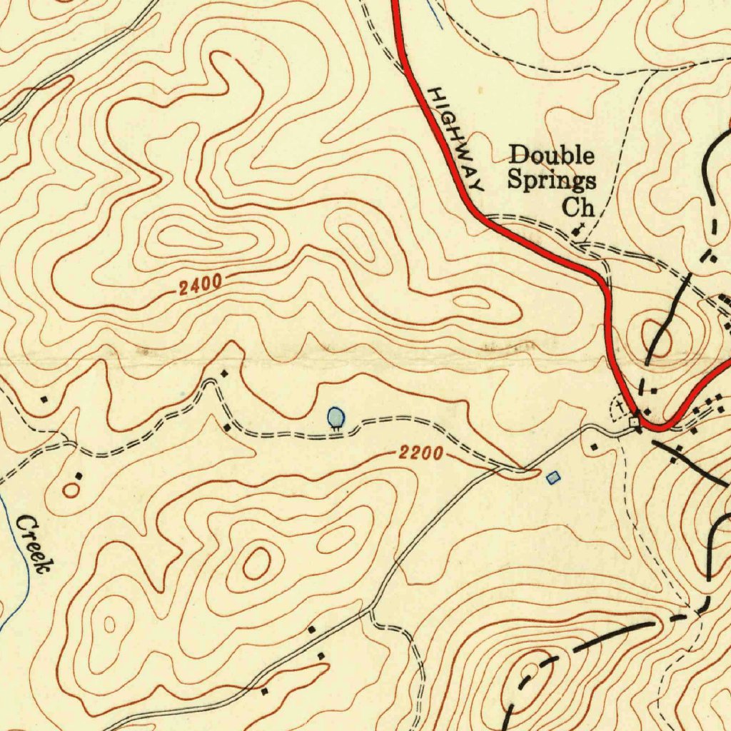 Zirconia, NC-SC (1947, 24000-Scale) Map by United States Geological ...