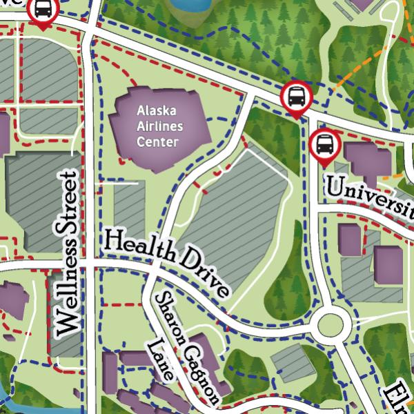 UMED Walking Trails and Recreation Map by University of Alaska ...