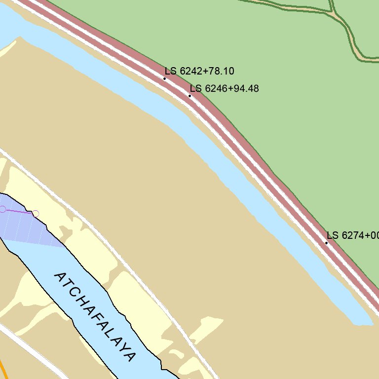 Atchafalaya River Chart - Berwick Lock, LA Map by US Army Corps of ...