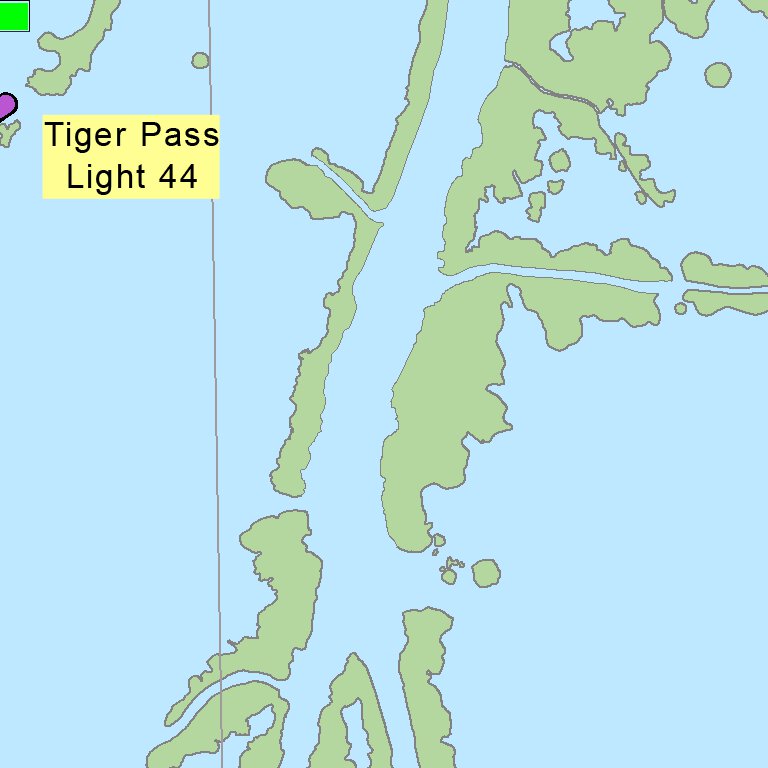 Lower Mississippi Chart 95 - Tiger Pass River Mile 0 to 11.0 Map by US ...