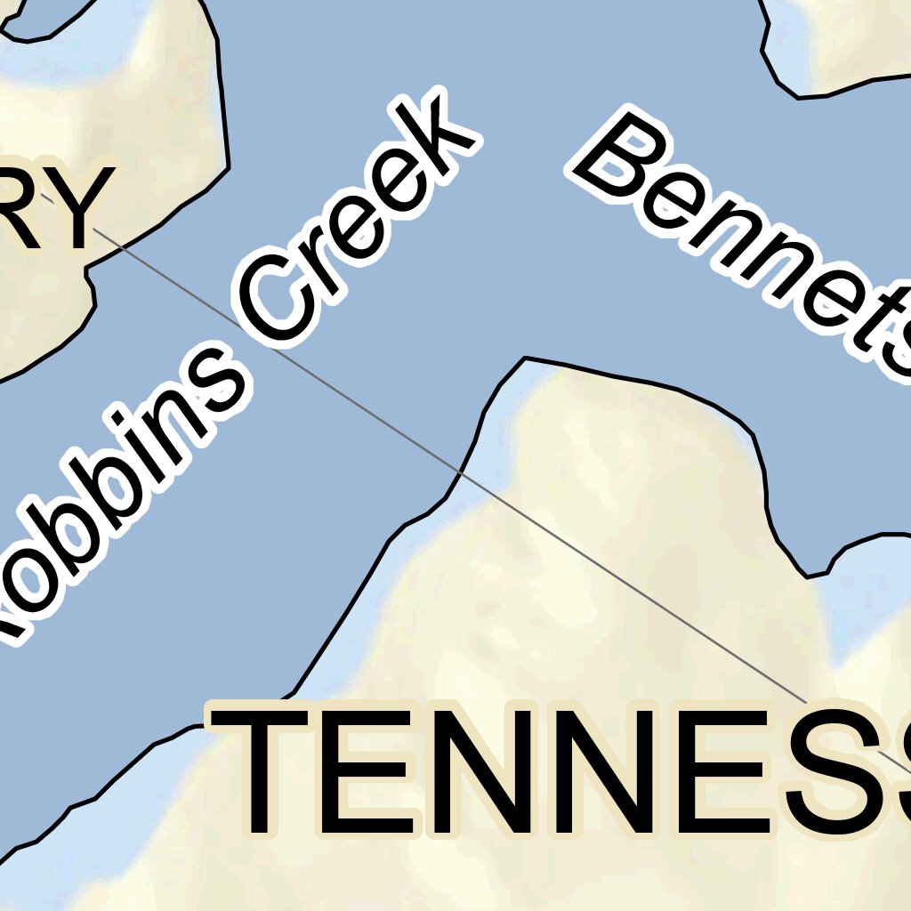Tennessee River Chart 12 - Standing Rock Crk; Short Crk; Leatherwood ...