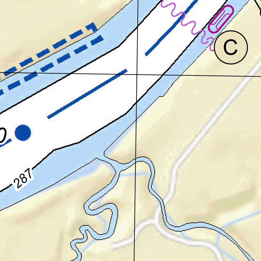 Tennessee River Chart 2 - White Oak and Cypress Creeks Map by US Army ...