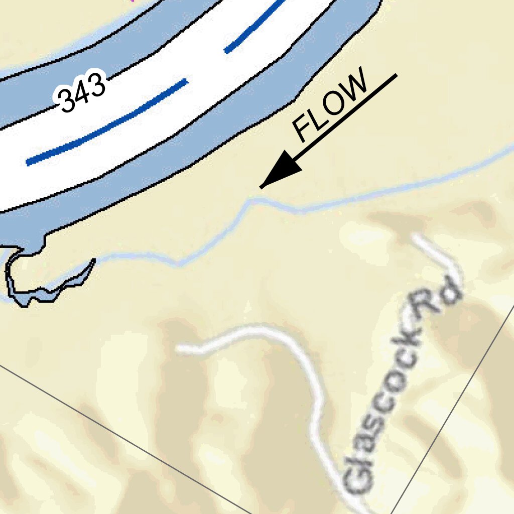 Tennessee River Chart 24 - Double Creek Island, Beech Creek Island ...