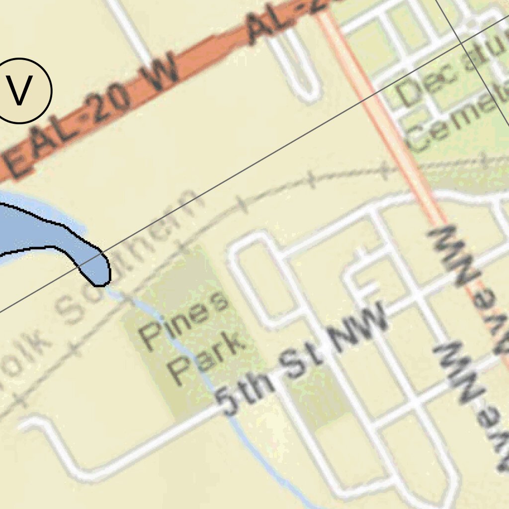 Tennessee River Chart 45 - Ingalls Marine Ways Map by US Army Corps of ...