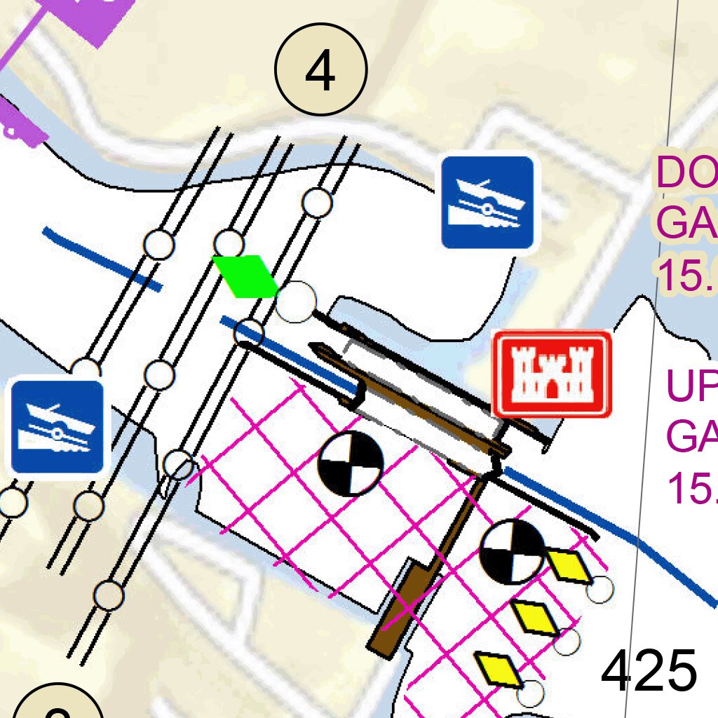 Tennessee River Chart 63 - Nickajack Dam; Sequatchie River Map by US ...