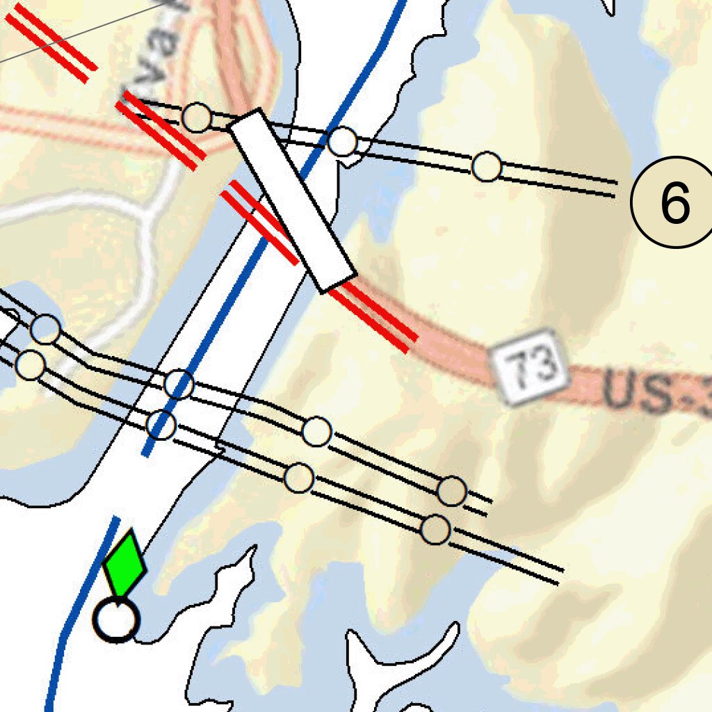 Tennessee River Chart 84 - Ft. Loundon Dam; Little Tennessee River Map ...