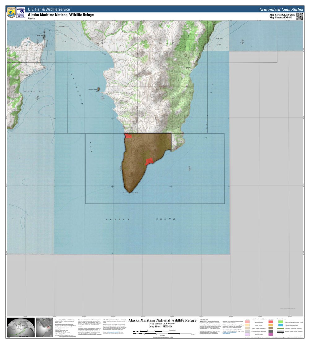 Alaska Maritime NWR (AKM-030 - #30 of 183) Map by U.S. Fish & Wildlife ...