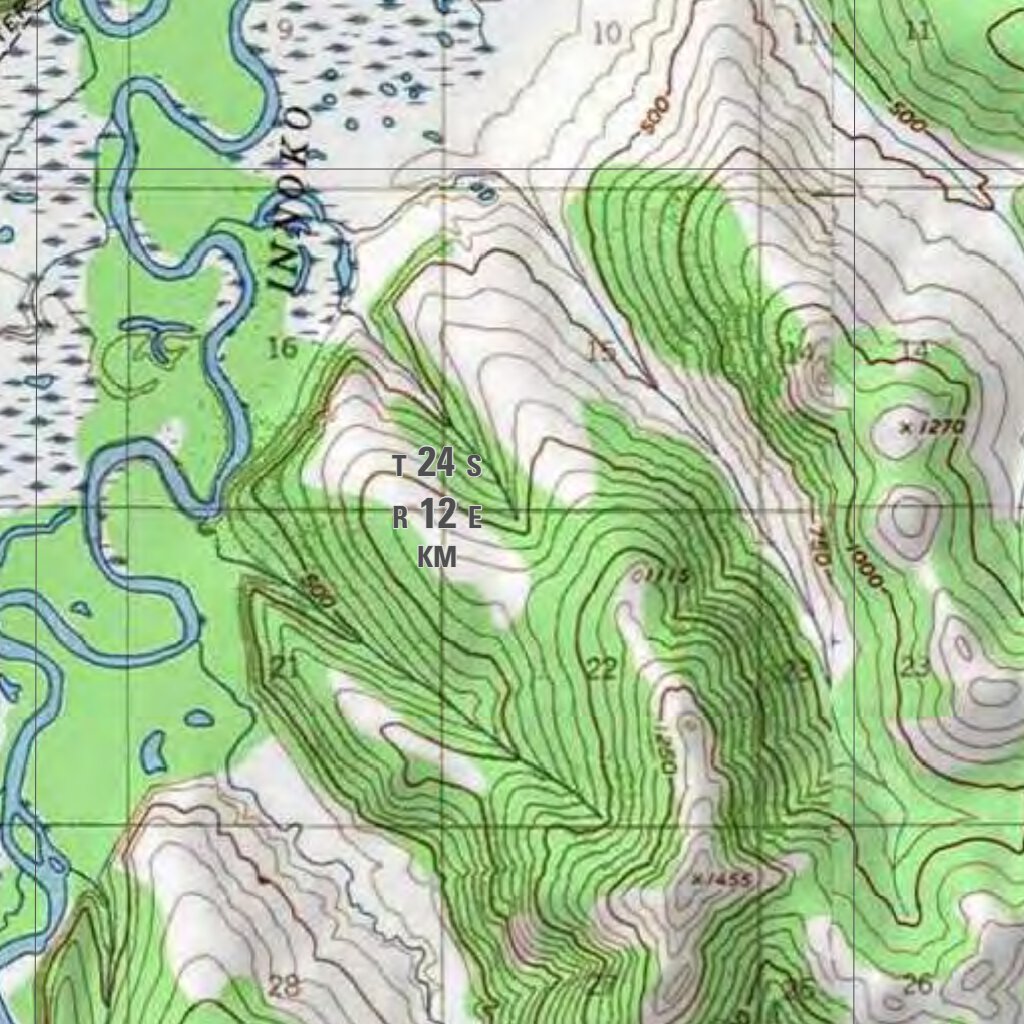 Innoko NWR (INN-19 - #19 of 32) Map by U.S. Fish & Wildlife Service ...