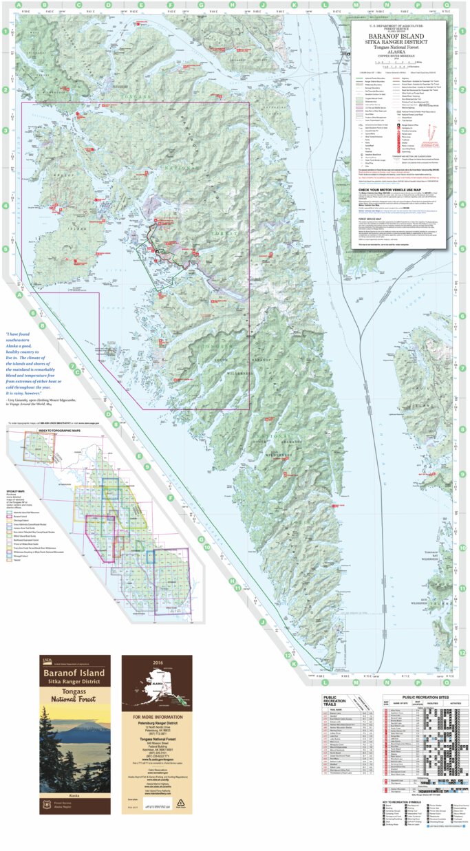 Baranof Island Map Bundle by US Forest Service R10 | Avenza Maps