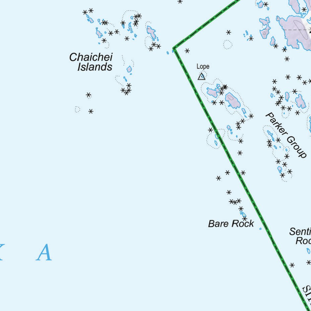 Baranof Island Sitka Area Inset Map by US Forest Service R10 | Avenza Maps