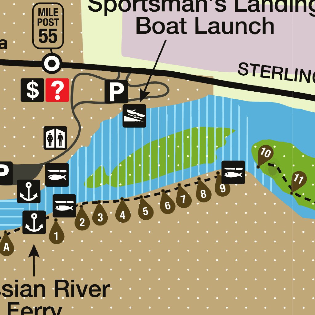 Kenai-Russian River Confluence Map by US Forest Service R10 | Avenza Maps