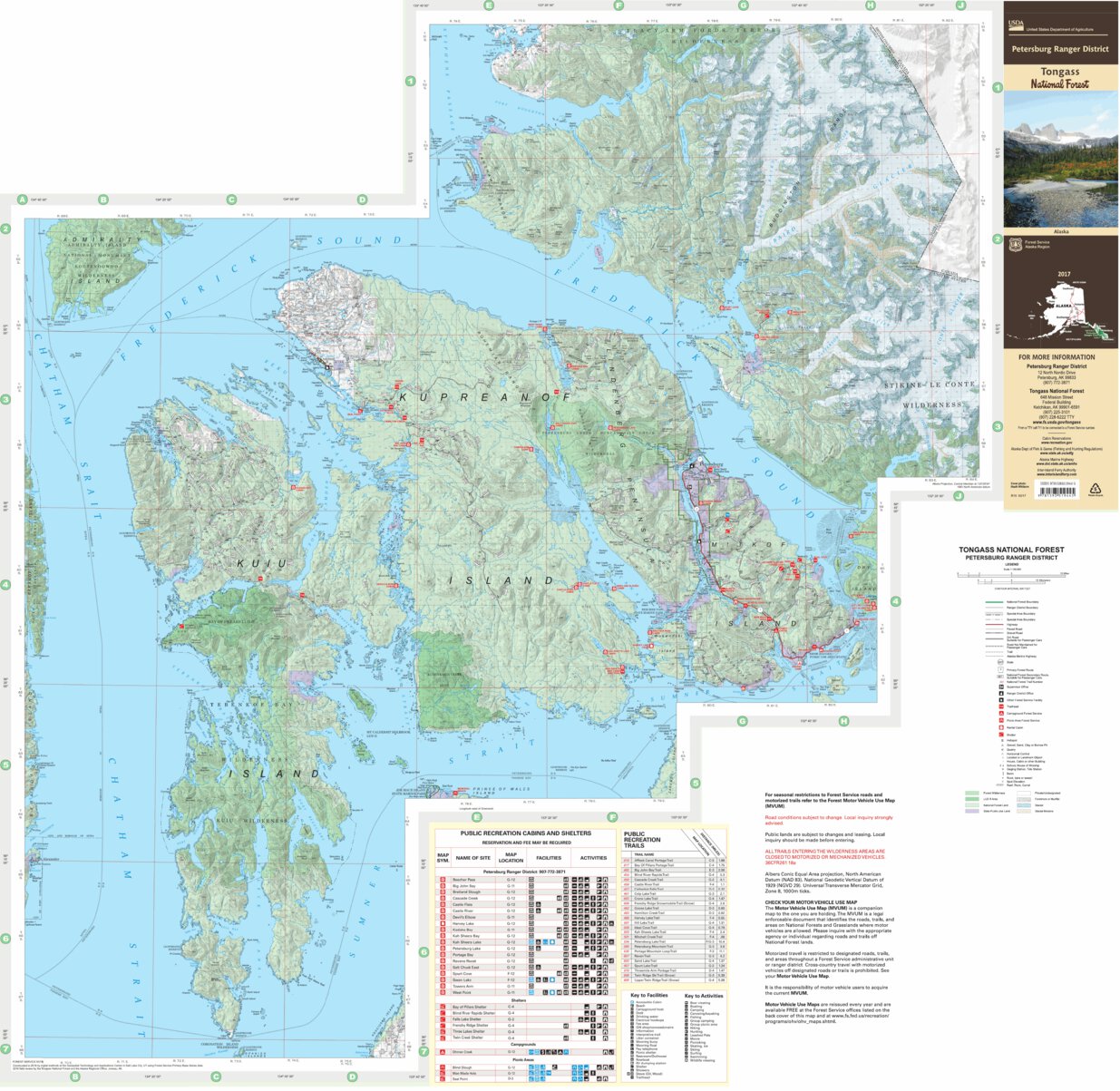 Petersburg Ranger District Map by US Forest Service R10 | Avenza Maps