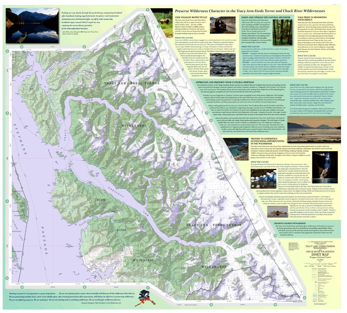 Tracy Arm-Fords Terror Wilderness Map Bundle by US Forest Service R10 ...