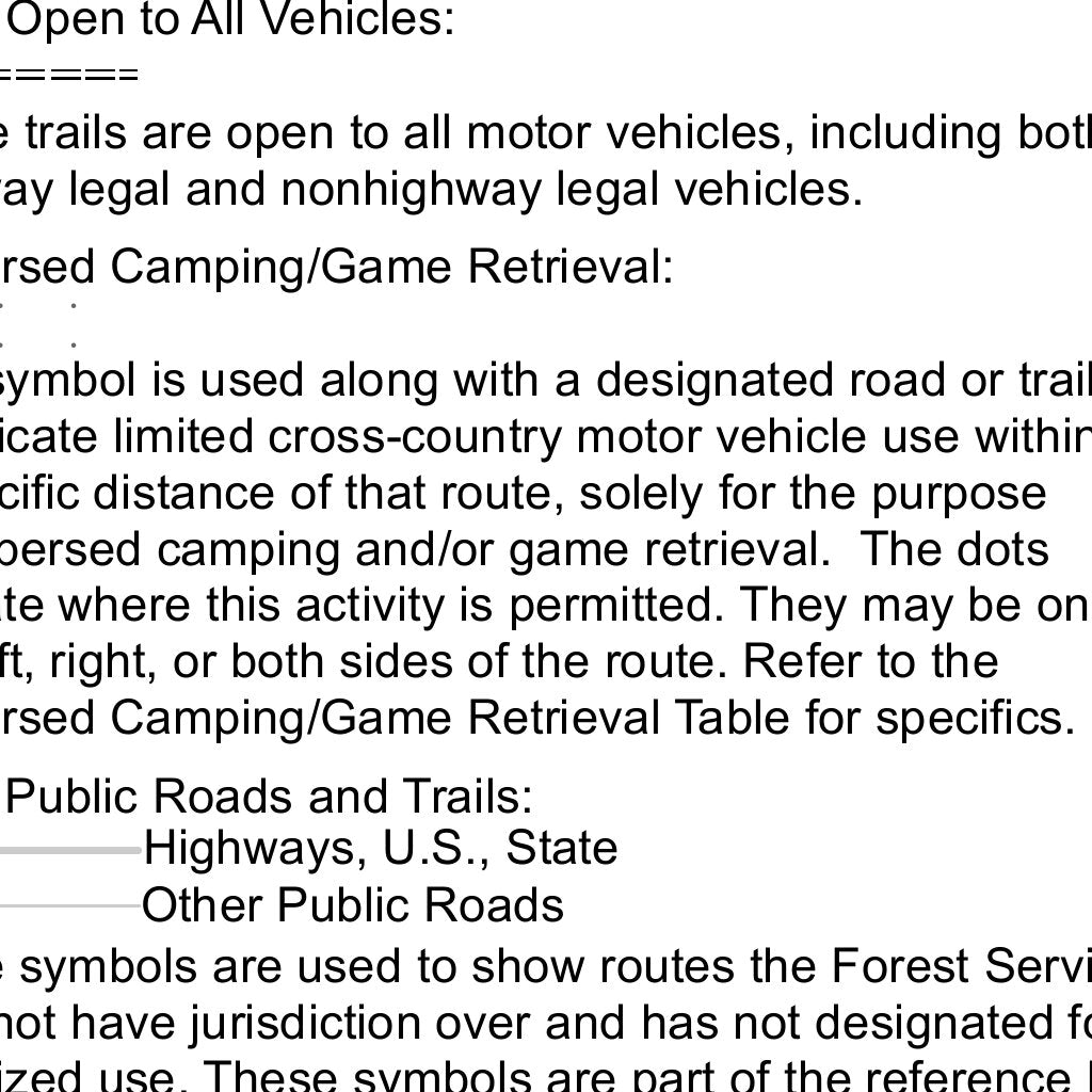 Buffalo Gap National Grassland - Fall River Ranger District - MVUM Map ...