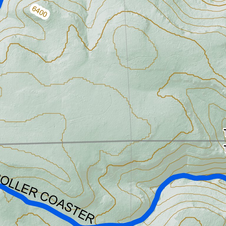 Eagle Cliff Georeferenced Hillshade Map by US Forest Service R2 Rocky ...