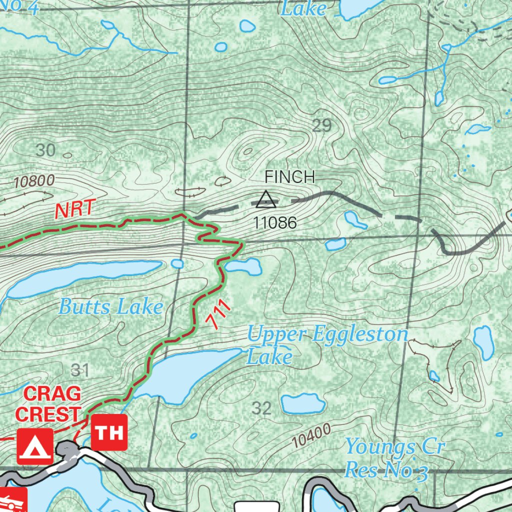 Grand Mesa National Forest Visitor Map - Grand Mesa Lakes Country by US ...