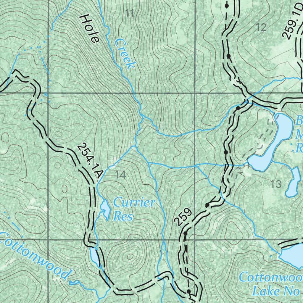 Grand Mesa National Forest Visitor Map - Grand Mesa Lakes Country by US ...