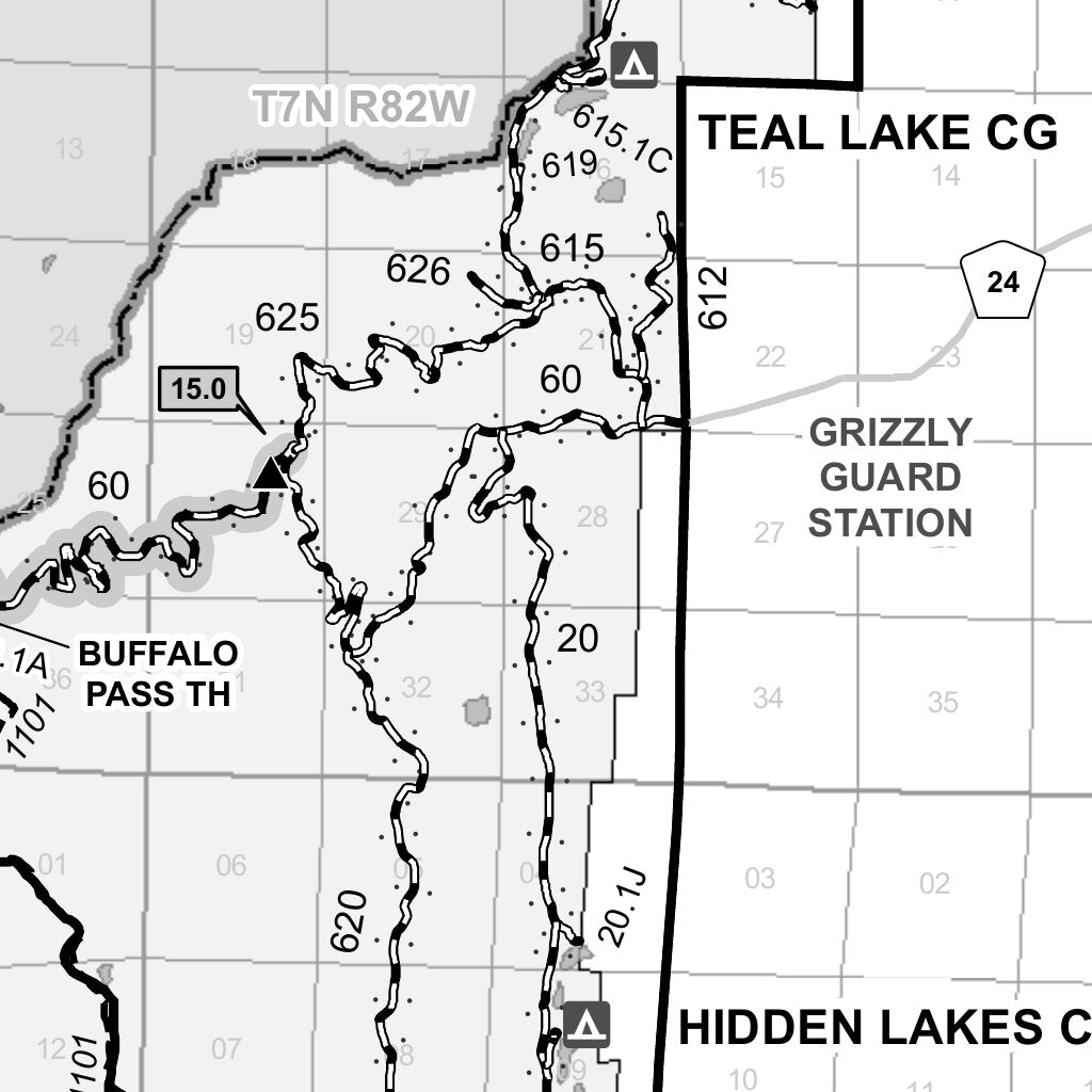Routt NF - Parks Ranger District - MVUM Map by US Forest Service R2 ...
