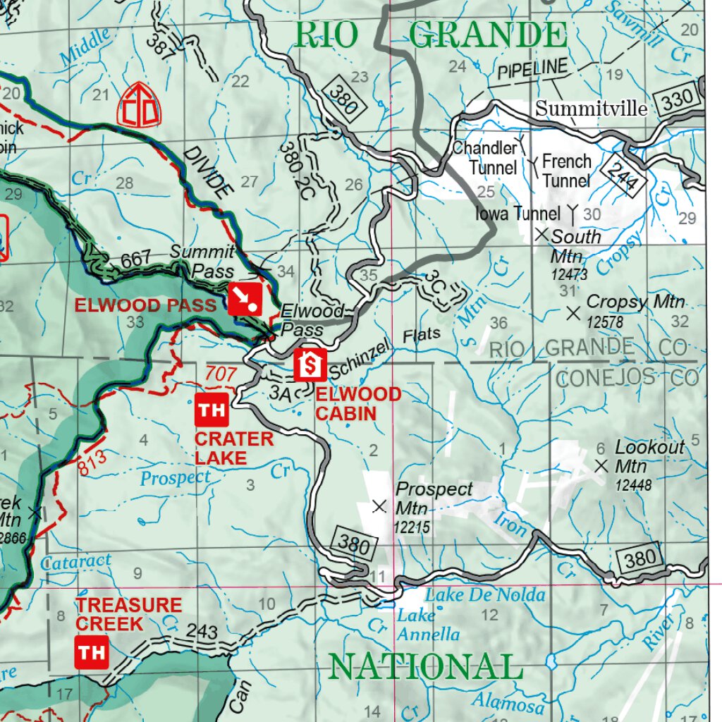 San Juan National Forest Visitor Map (East Half) by US Forest Service ...