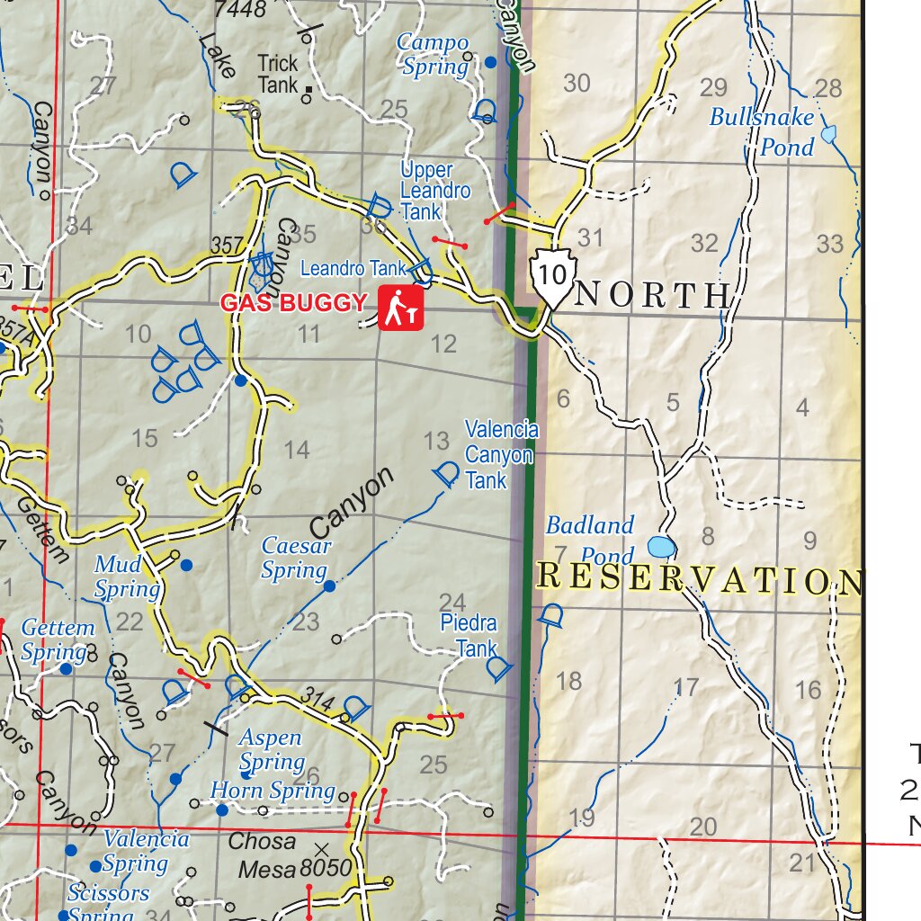 Carson National Forest: Jicarilla Ranger District Map by US Forest ...