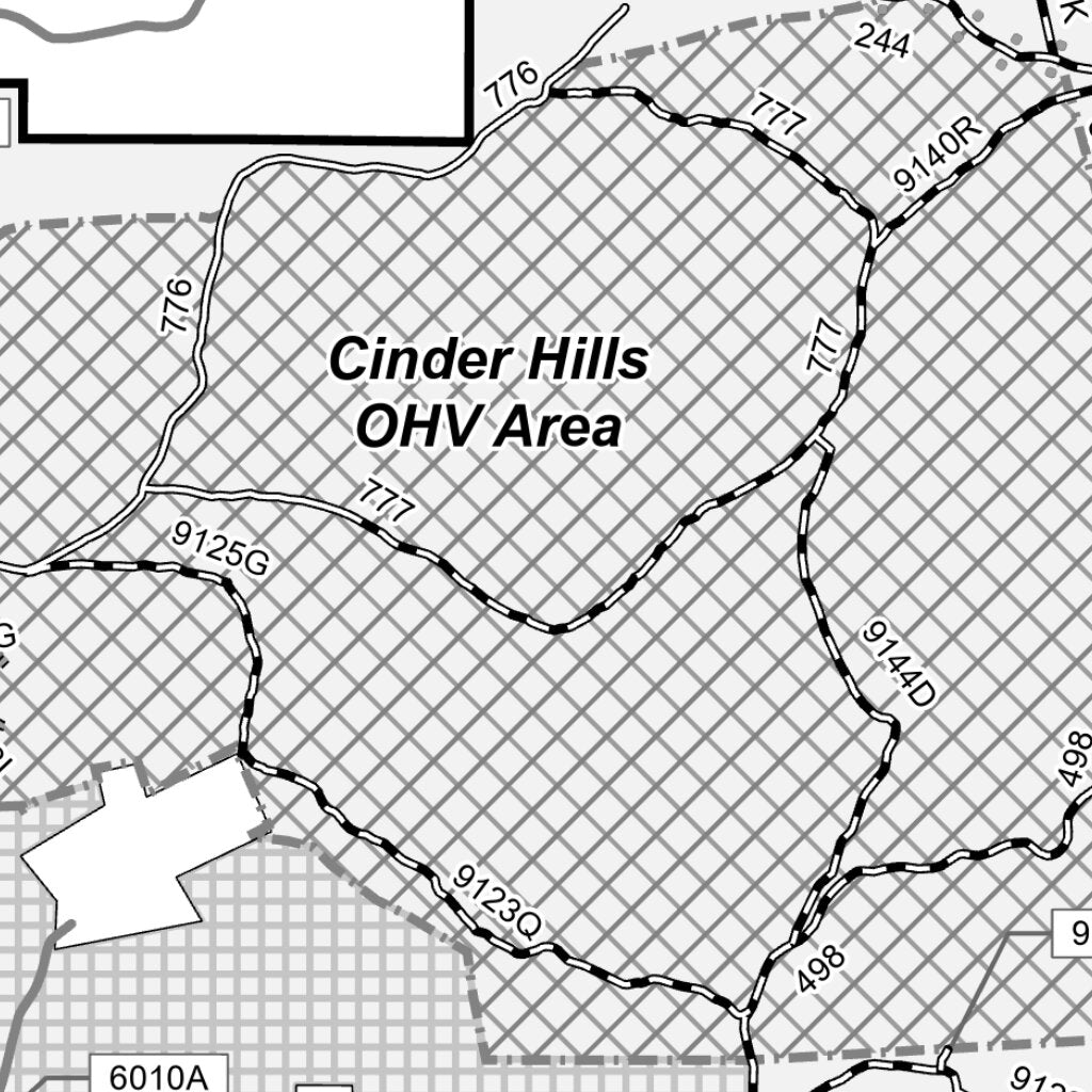 Motor Vehicle Use Map, Coconino National Forest (North) by US Forest ...