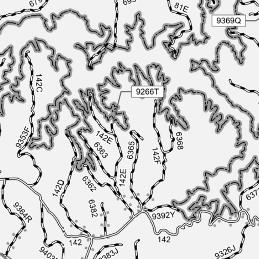 Motor Vehicle Use Map, Coconino National Forest (South) by US Forest ...