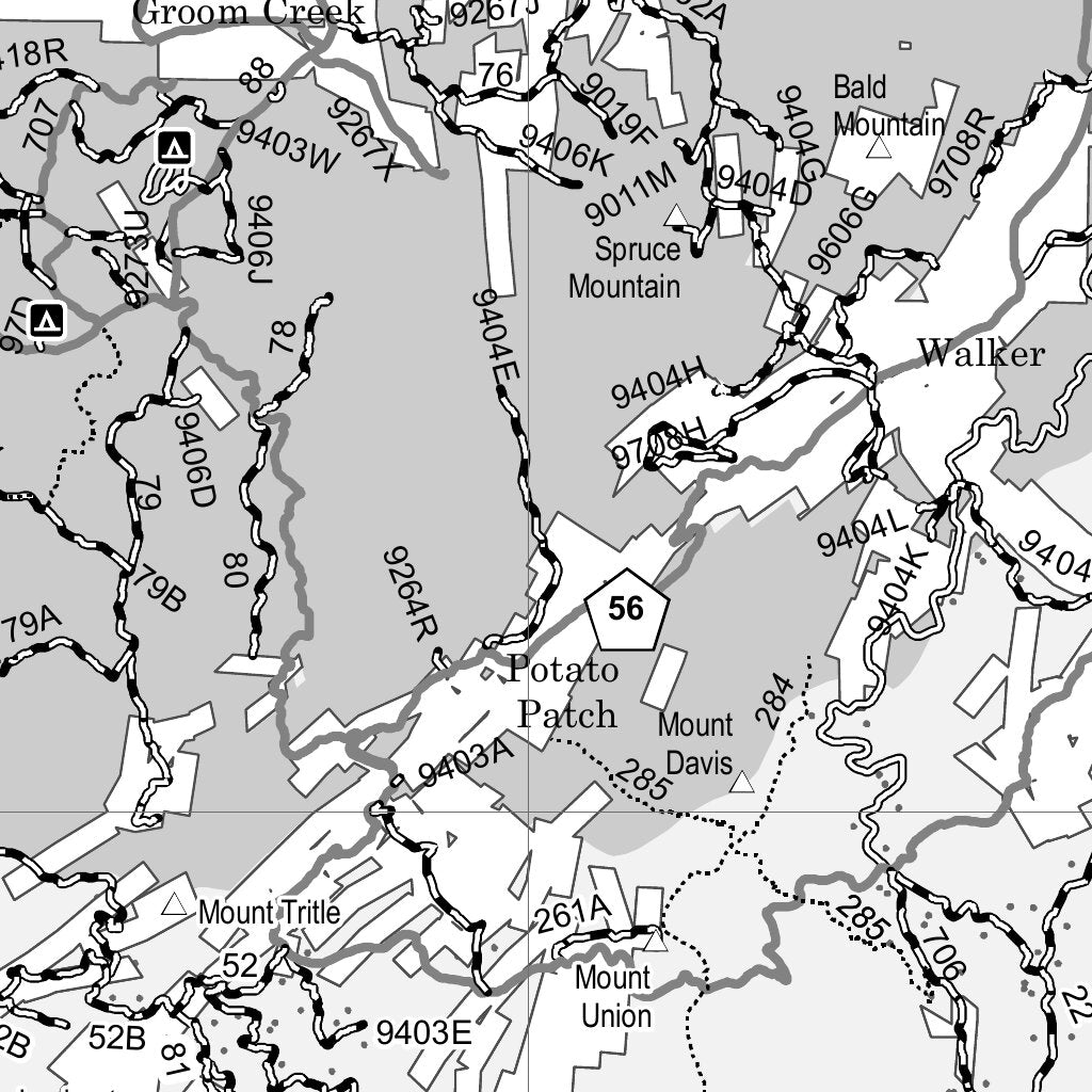 Motor Vehicle Use Map, Prescott National Forest (East Side) by US ...