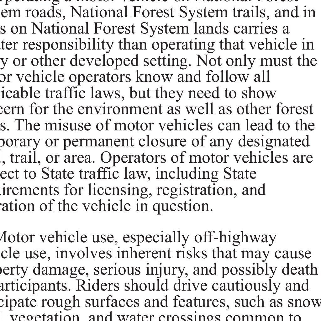 Motor Vehicle Use Map, Sacramento & Smokey Bear Ranger Districts ...