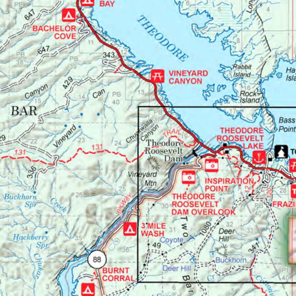 Tonto National Forest Visitor Map by US Forest Service R3 | Avenza Maps