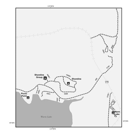 Boise National Forest Cascade RD East Side Motor Vehicle Use Map INSET ...