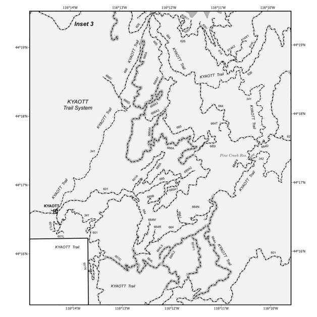Boise National Forest Emmett RD West Side Motor Vehicle Use Map INSET 3 ...
