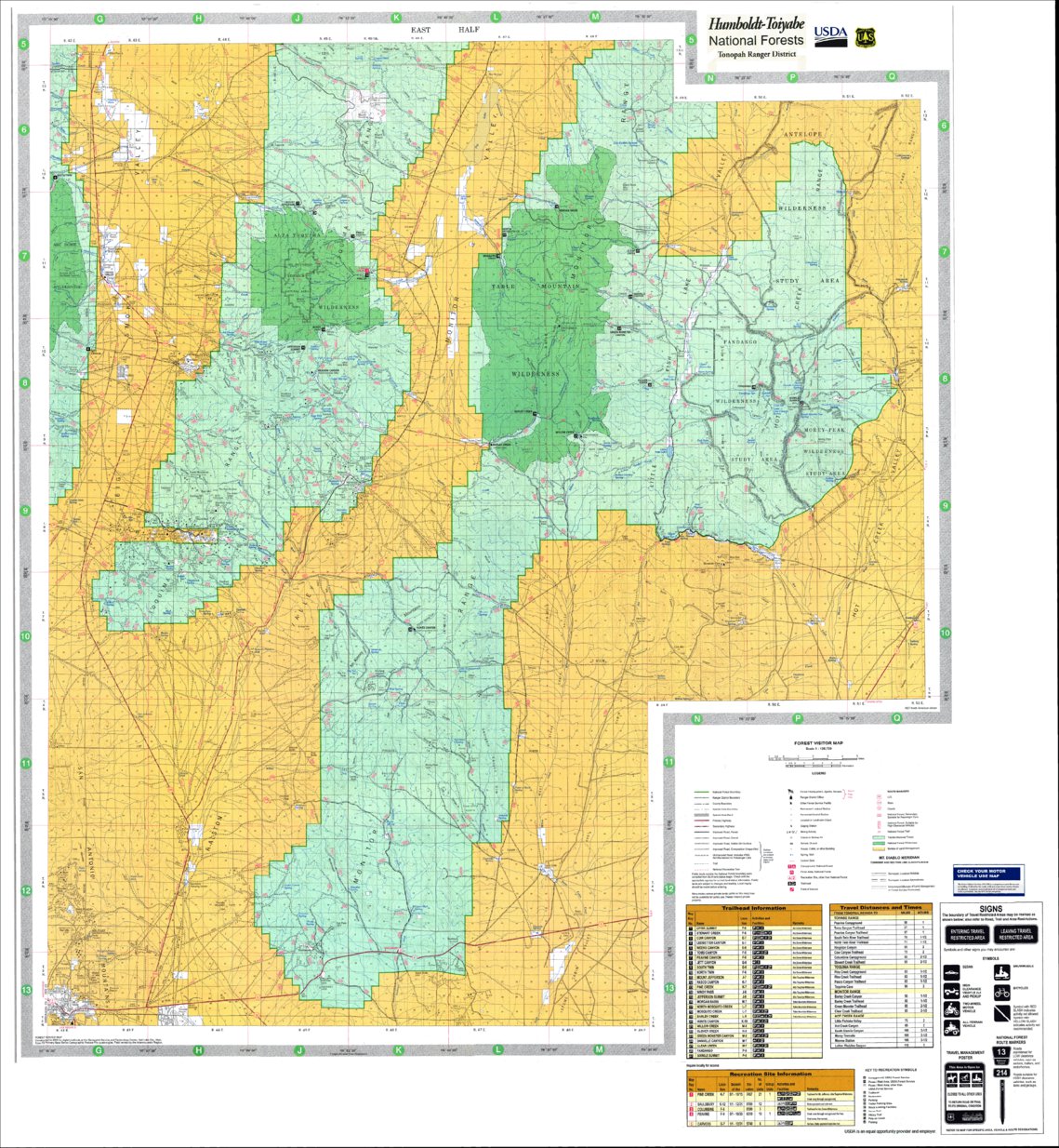 Humboldt-Toiyabe National Forest Tonopah Ranger District East Half 2006 ...