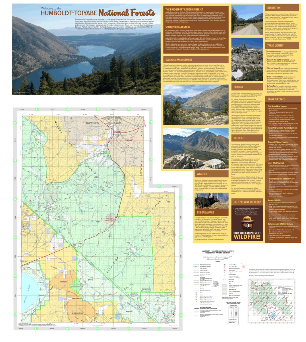 Humboldt-Toiyabe National Forests Bridgeport Ranger District East 2014 ...