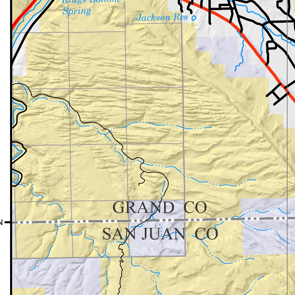 Manti La Sal National Forest Moab RD Travel Map 2020 by US Forest ...