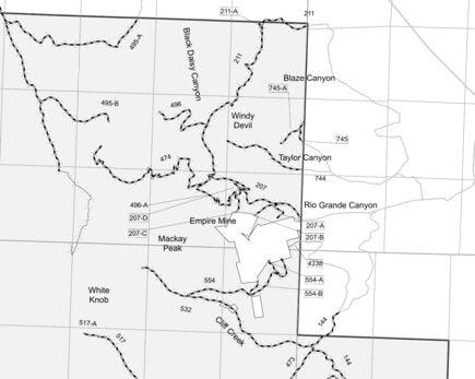 Salmon-Challis NF Lost River RD INSET B Motor Vehicle Use Map West Side ...