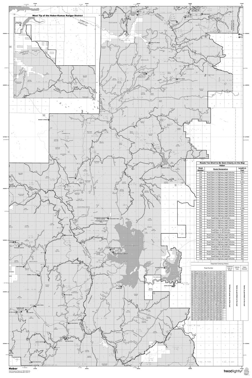 Uinta-Wasatch-Cache National Forest Heber-Kamas Ranger District Motor ...