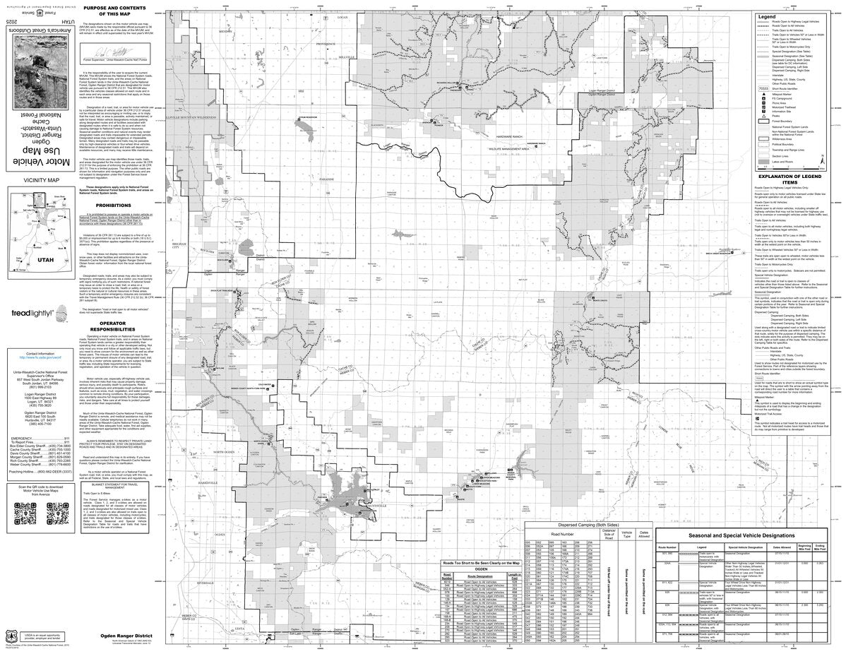 Uinta-Wasatch-Cache National Forest Ogden Ranger District Motor Vehicle ...
