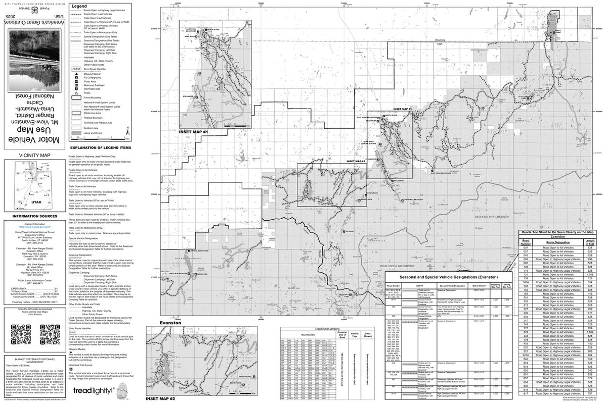 Uinta-Wasatch-Cache Nat'l Forest Evanston-Mtn View Ranger District ...