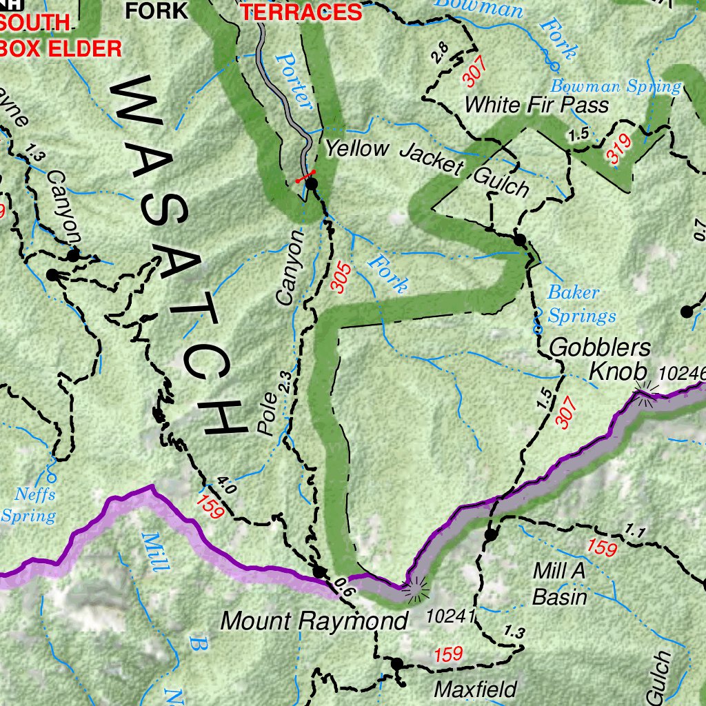 Uinta-Wasatch-Cache NF Salt Lake Ranger District Recreation Map 2019 by ...