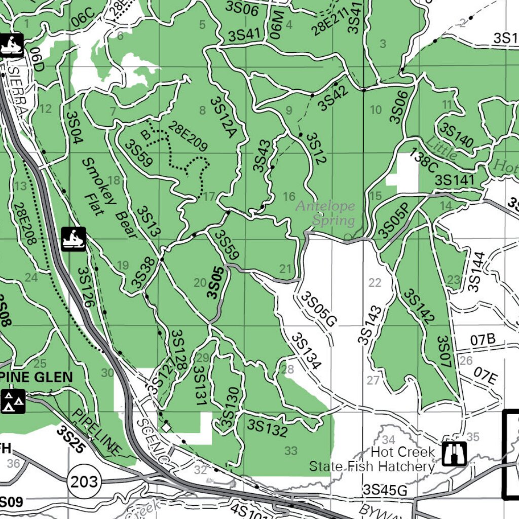 2025 Inyo Fuelwood NORTH Map by US Forest Service R5 | Avenza Maps
