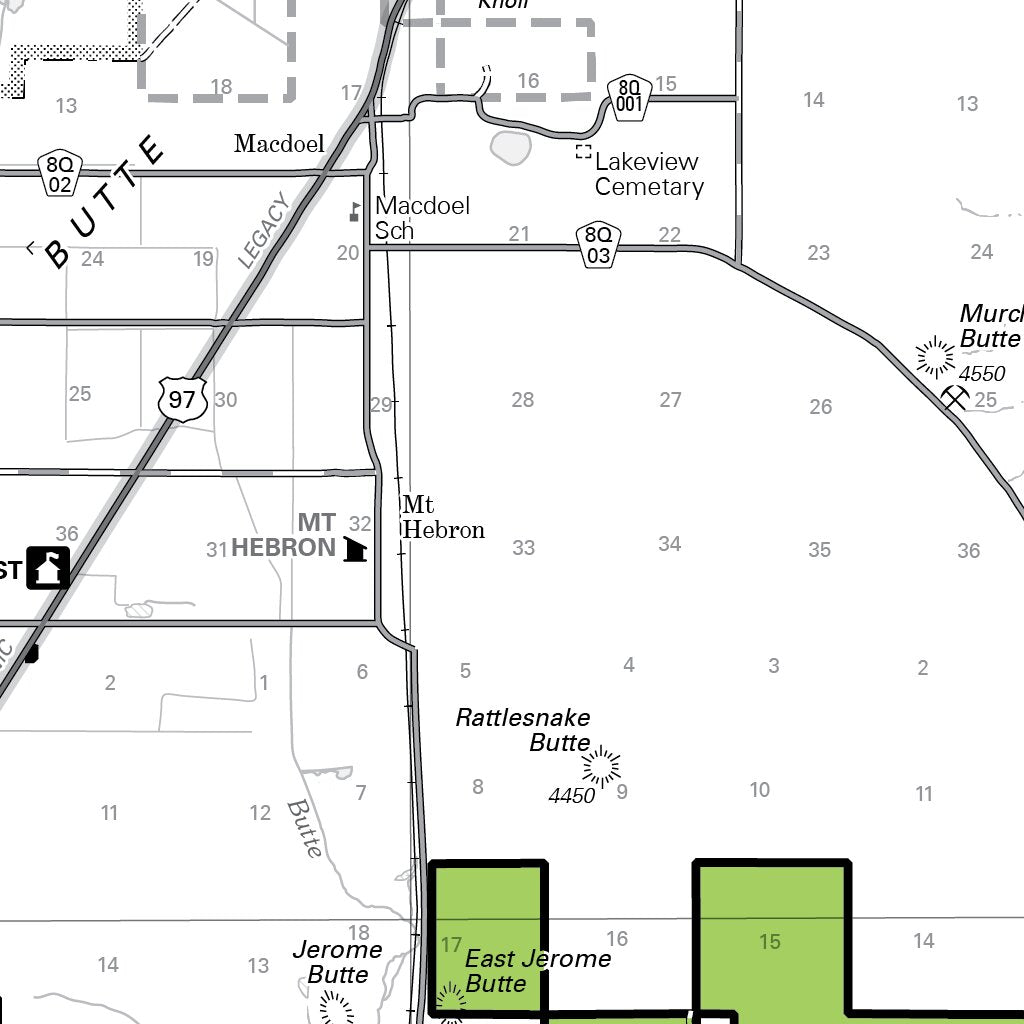 Klamath National Forest Woodcutting Map (Goosenest) by US Forest ...