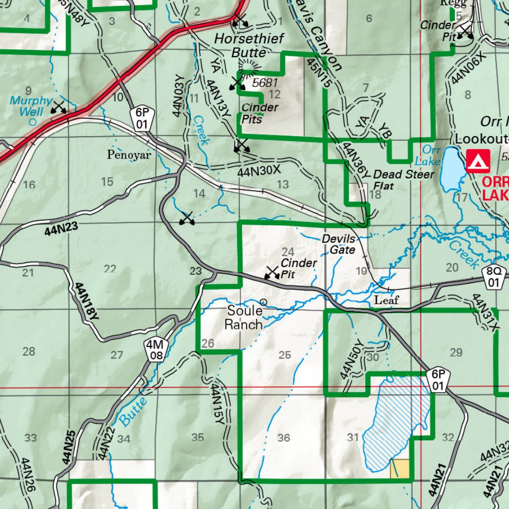 Klamath National Forest Visitor Map (East) by US Forest Service R5 ...