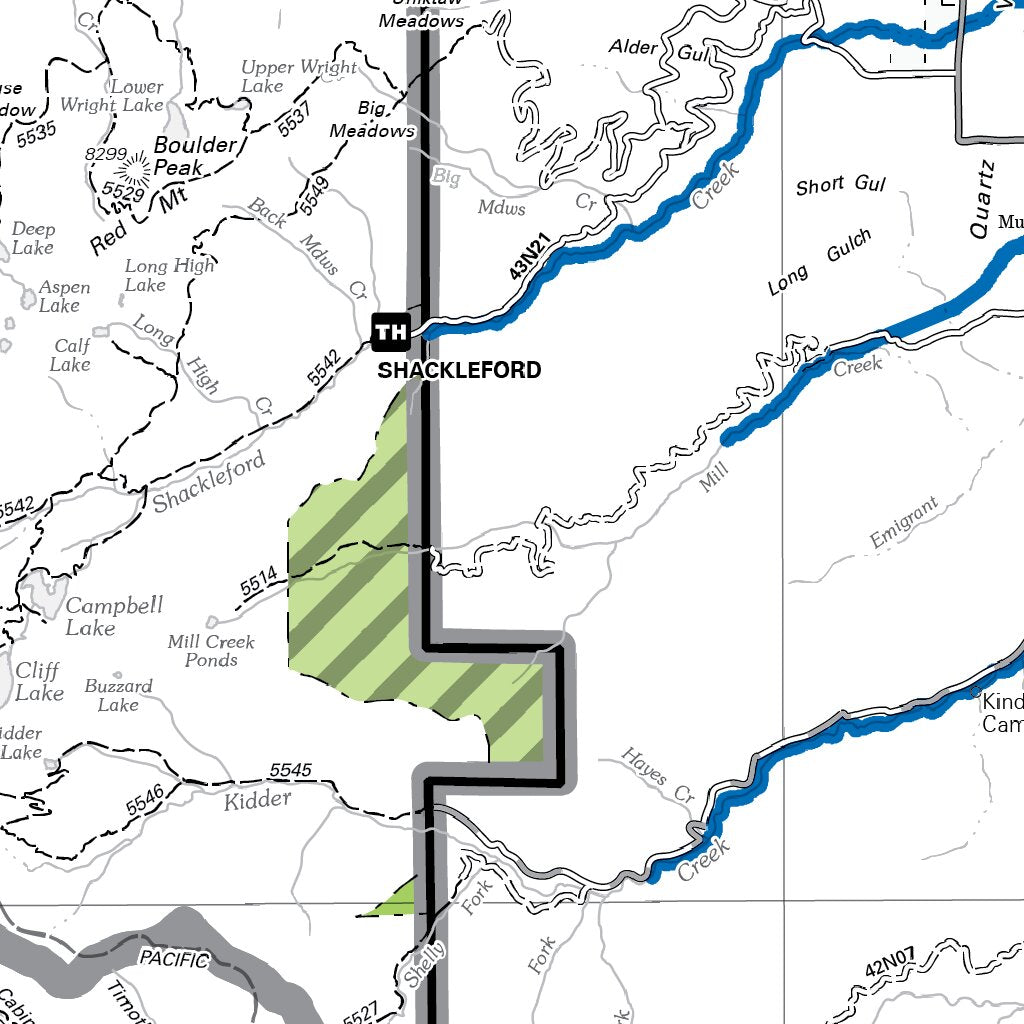 Klamath National Forest Woodcutting Map (Salmon River & Scott River) by ...