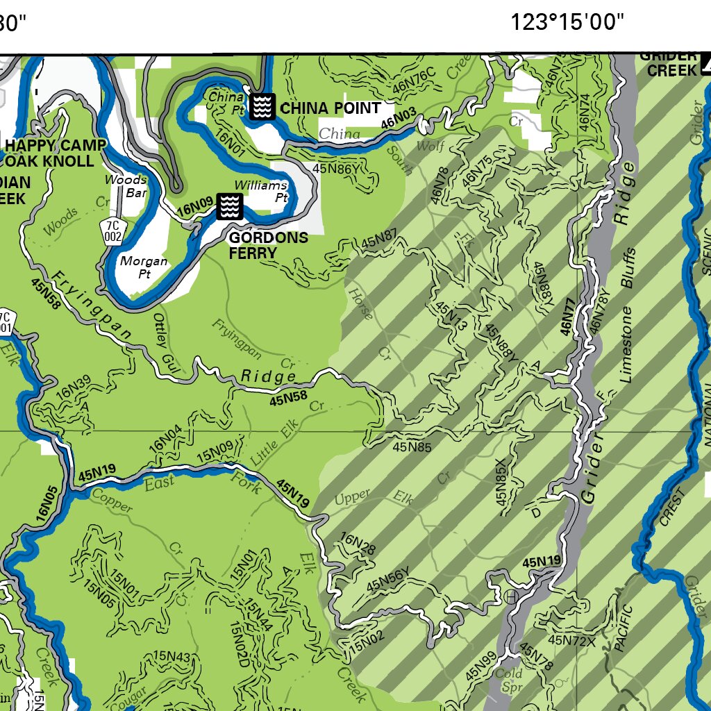 Klamath National Forest Woodcutting Map (Salmon River & Scott River) by ...