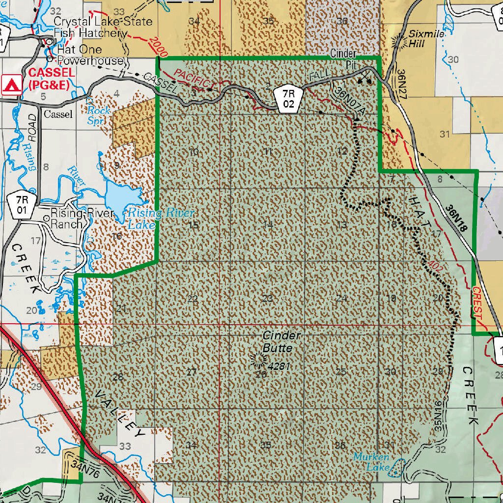 Lassen National Forest Visitor Map by US Forest Service R5 | Avenza Maps