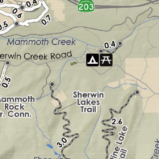 Mammoth Lakes Summer Recreation Map by US Forest Service R5 | Avenza Maps