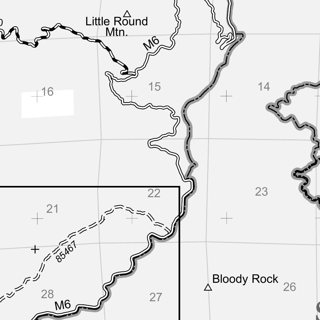 Mendocino MVUM - South Central (back) Map by US Forest Service R5 ...