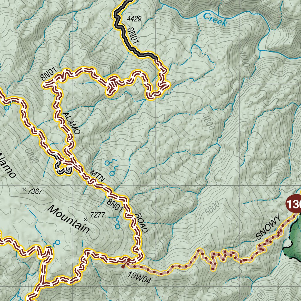 Mount Pinos Motor Vehicle Opportunity Guide (East) Map by US Forest ...